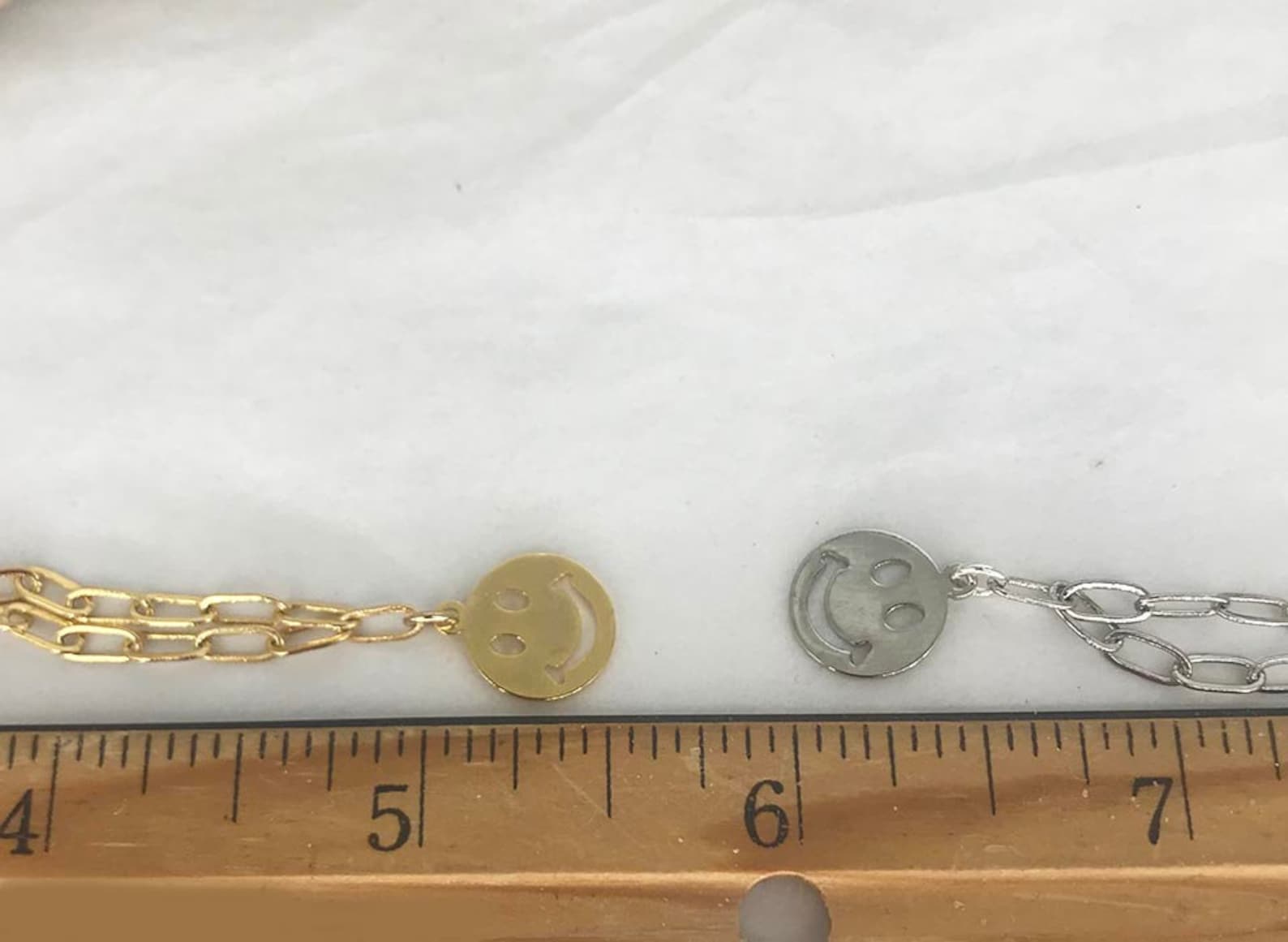 Paperclip SMILEY Happy Face Necklace *gold or Silver Layering Necklace ...