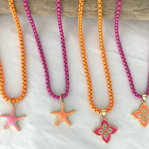 Orange Necklace - Etsy