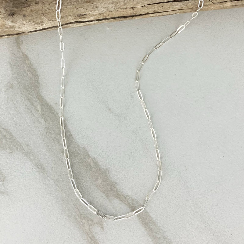Oblong Chain Necklace - Etsy