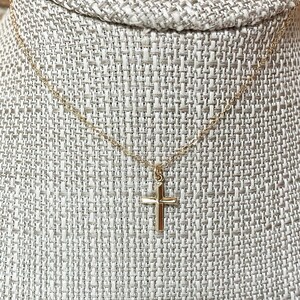 GRACE Cross Necklace 14k Gold Filled Cross Necklace Dainty Cross ...