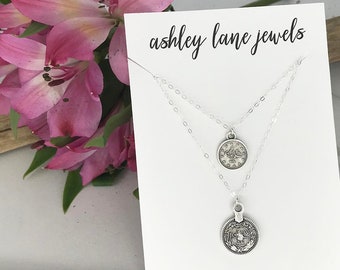 Matte Silver Pendant | Etsy