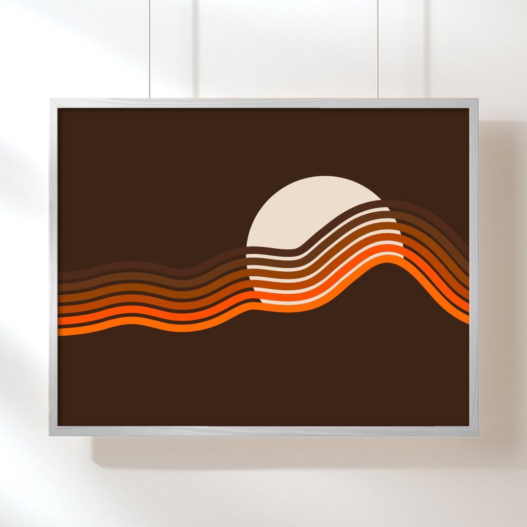 Sundown Stripes Art Print - Etsy
