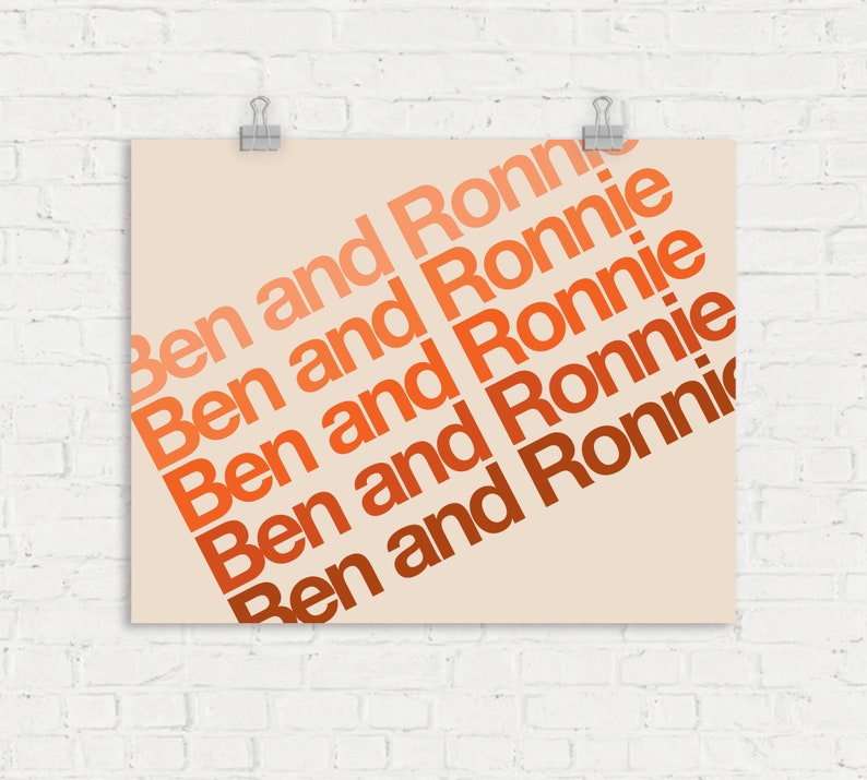 Custom Name Print Custom Art Personalized Art Custom Wedding Gift ...