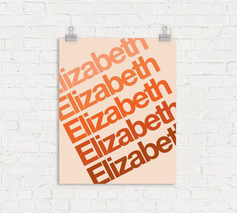 Custom Name Print Custom Art Personalized Art Custom Wedding Gift ...