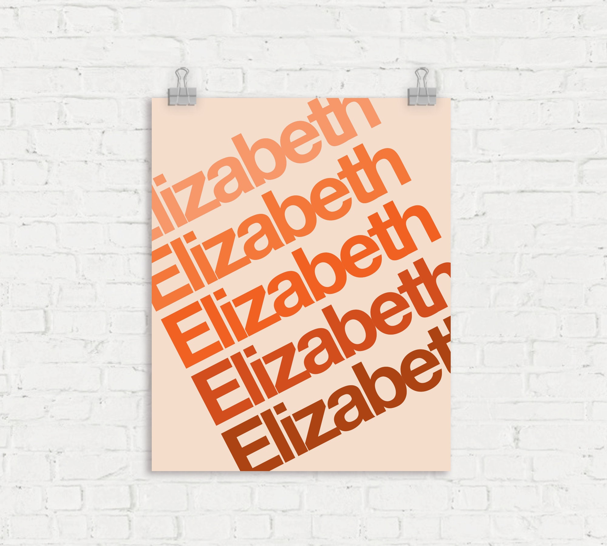 Custom Name Print Custom Art Personalized Art Custom Wedding Gift ...