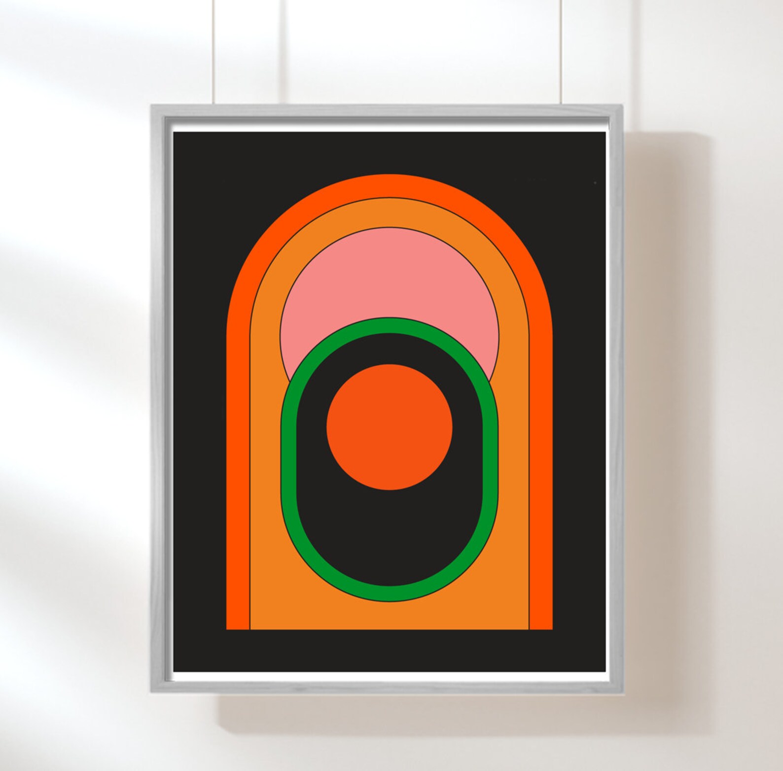 Shapes II Giclee Print 70s Poster Seventies Art Op Art Retro - Etsy