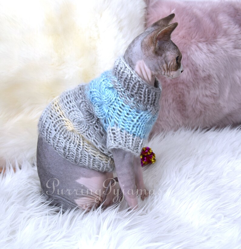Katzenpullover Sphynx Pullover Katzenkleidung Sphynx - Etsy.de