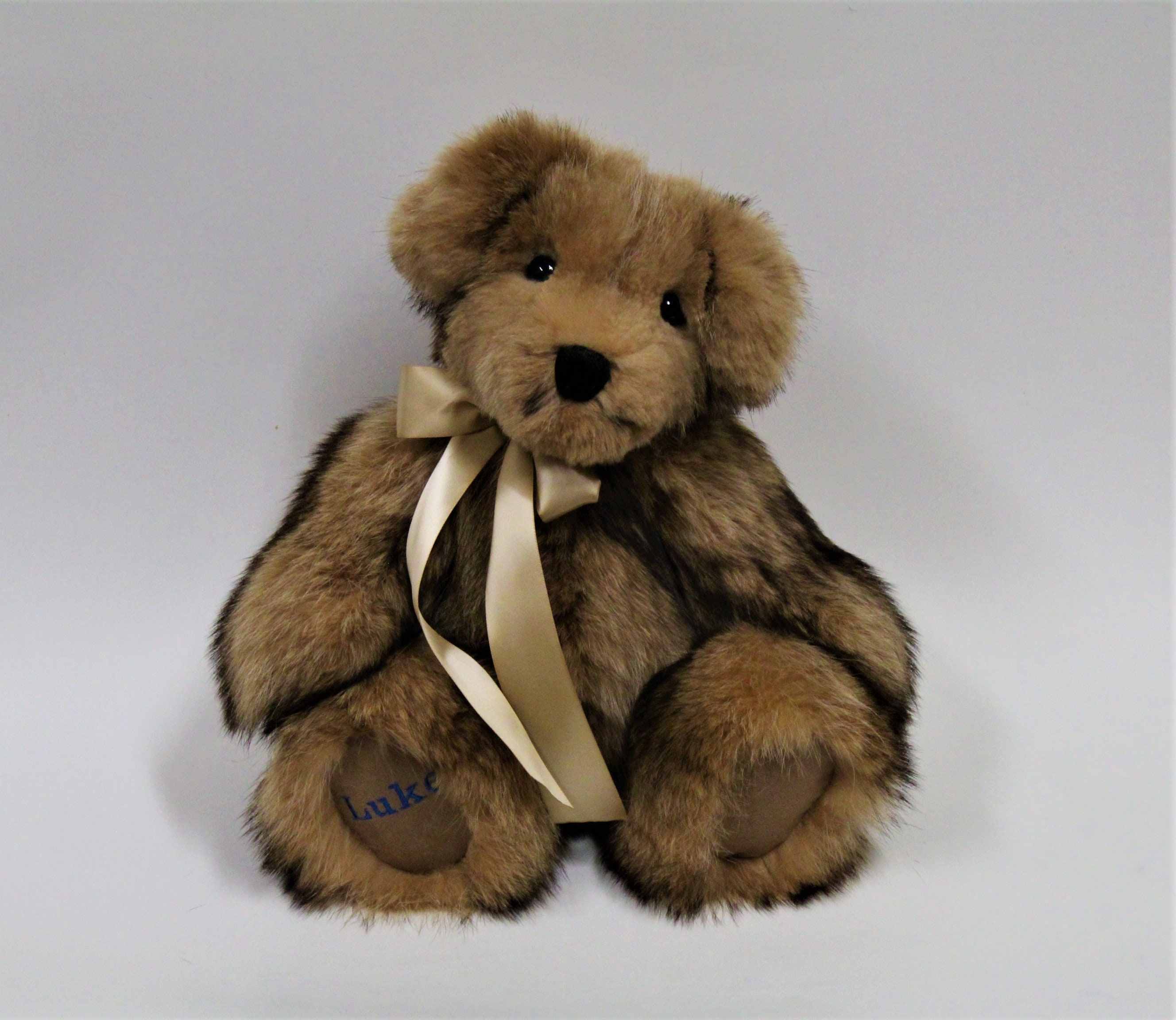 Custom Fur Coat Teddy Bear MEDIUM SIZE 17 Inch Size. Fur Coat Memory ...