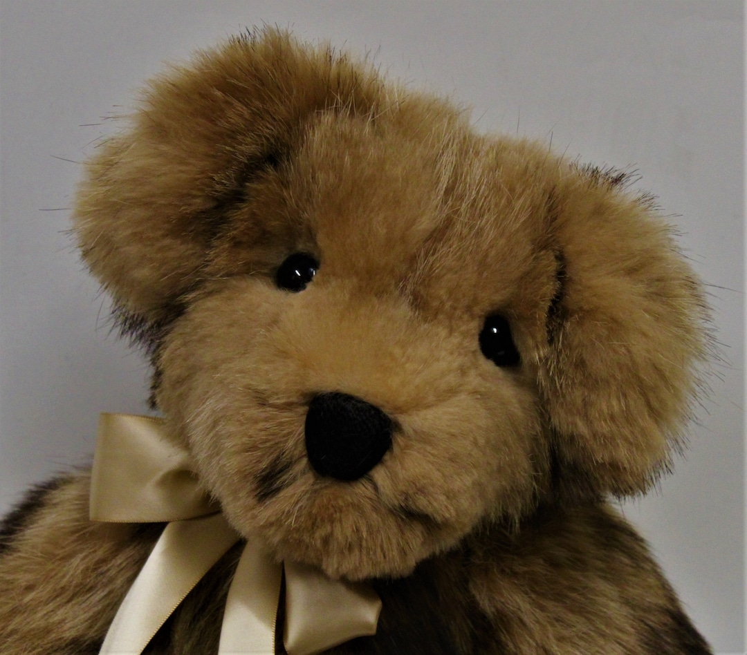 Custom Fur Coat Teddy Bear MEDIUM SIZE 17 Inch Size. Fur Coat Memory ...