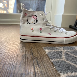 Cute Cat Converse Design Personalised Canvas Shoes Gifts for Her ...