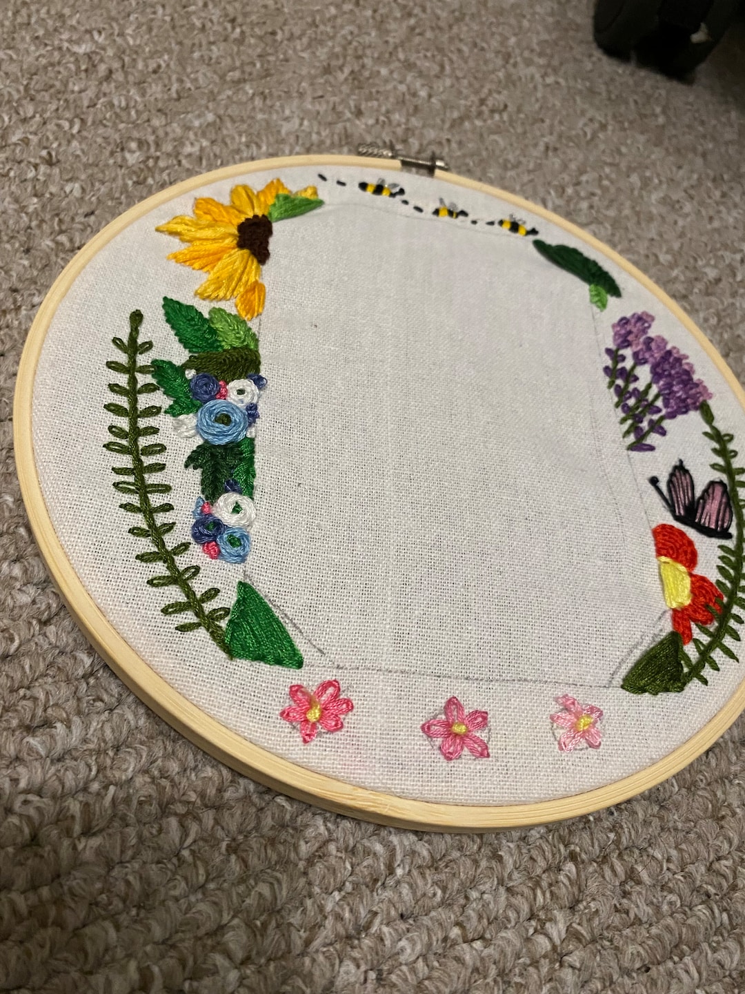 Custom Embroidered Photo Frame/holder - Etsy