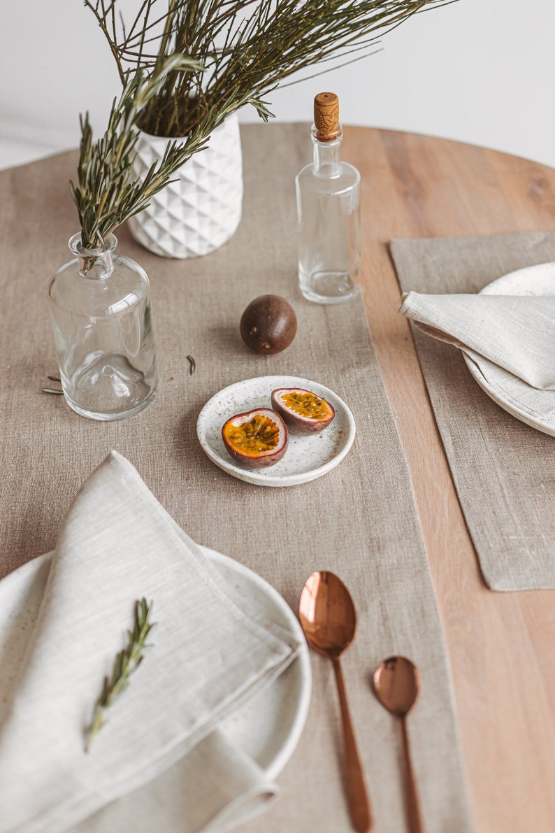 Natural Linen Long Table Runner for Wedding Holiday - Etsy