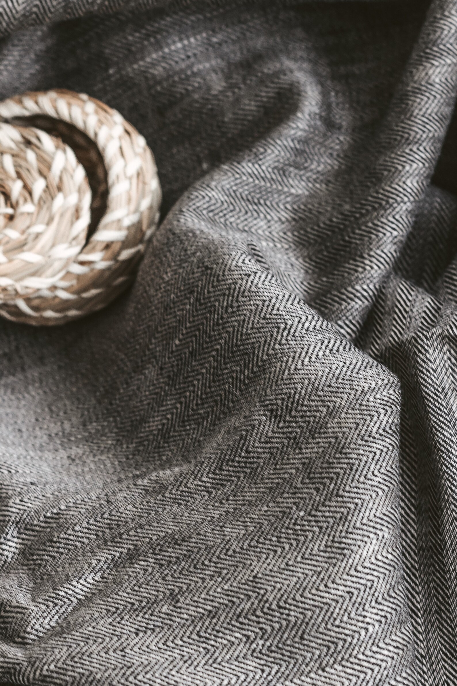 Modern Black Linen Long Table Runner: Wedding, Christmas, Thanksgiving ...