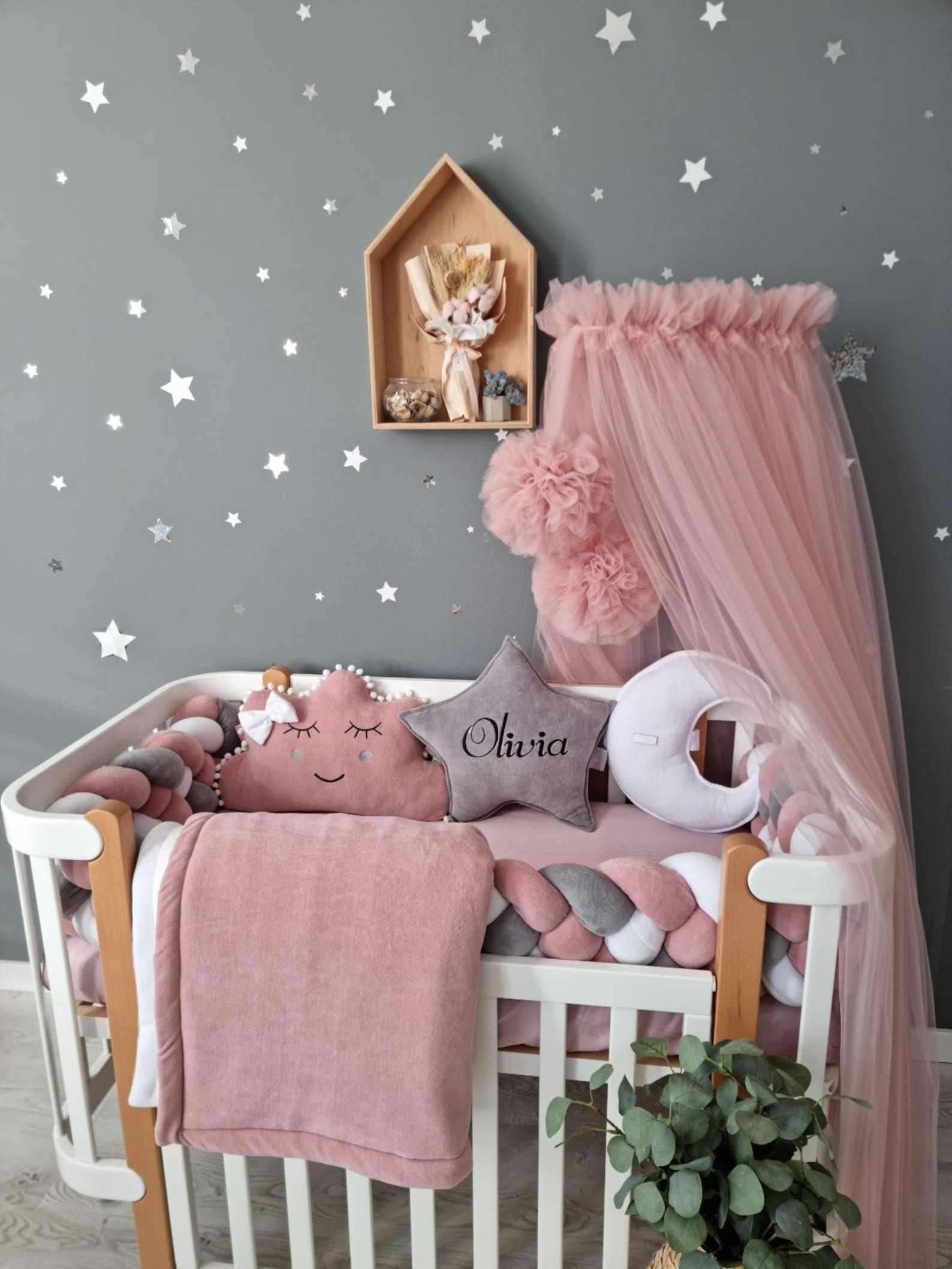 Rose Crib Canopy Hanging Ceiling Baldachin Canopy Playroom - Etsy