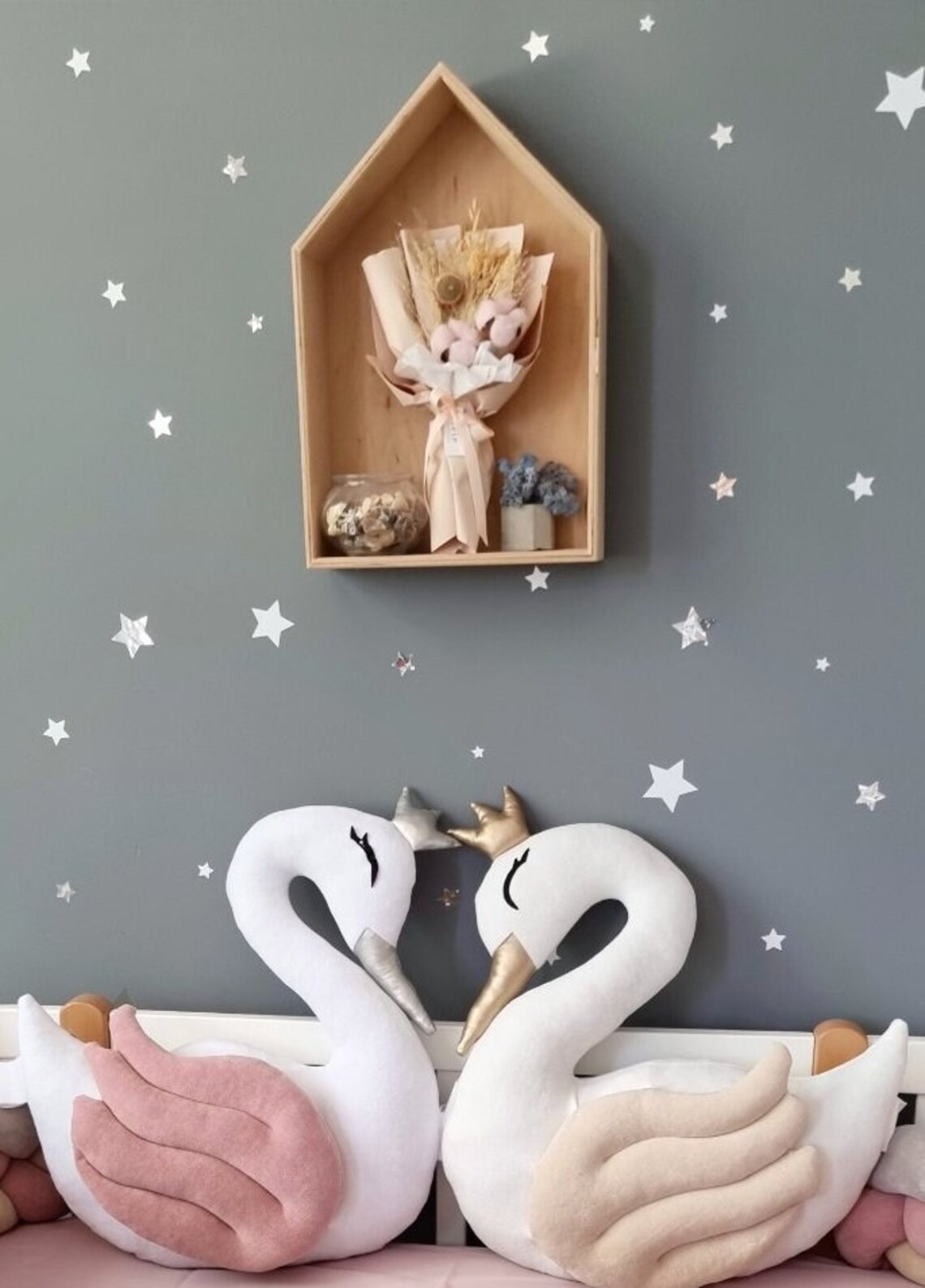 Princess Pillow Swan, Decorative Pillows, Blush Rose, Baby Shower Gift ...