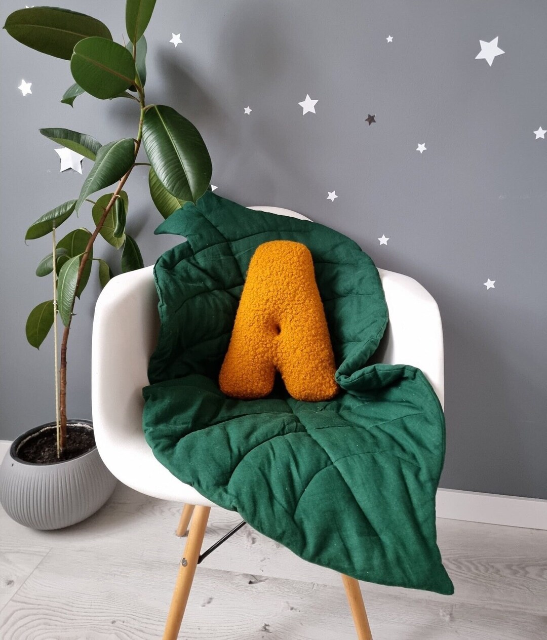 Boucle Alphabet Pillow, Custom Letter, Personalized Kids Pillow ...