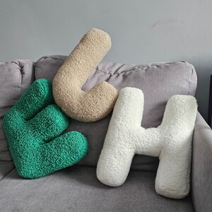 Letter Pillow. Decorative Alphabet Initial Pillow. Baby Shower Gift. - Etsy