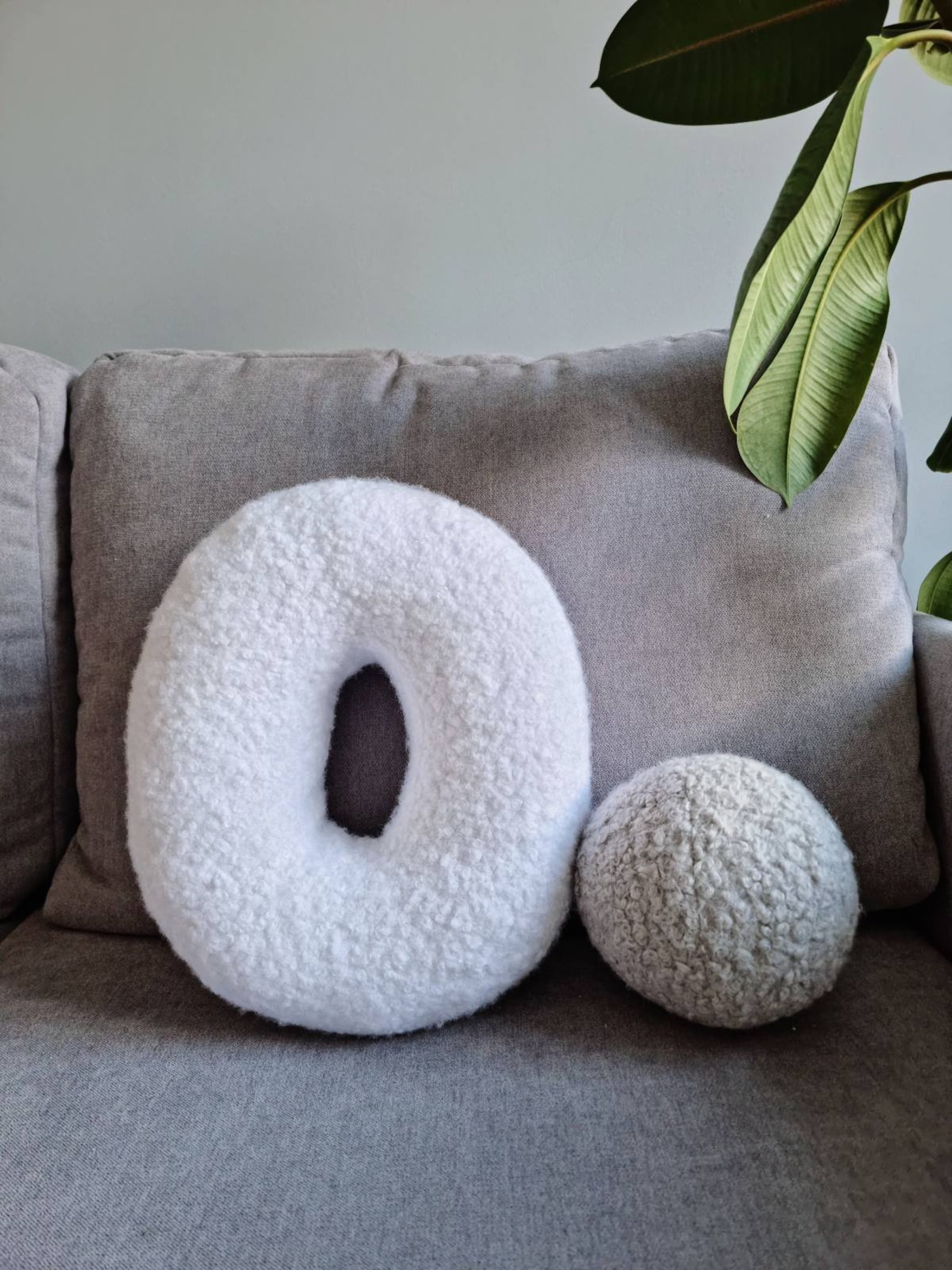 Boucle Alphabet Pillow Custom Letter Personalized Kids - Etsy