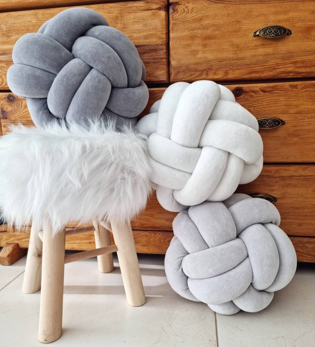 Knot Pillow, Knot Cushion, Throw Pillow, Kids Decor, Decorative Pillow ...