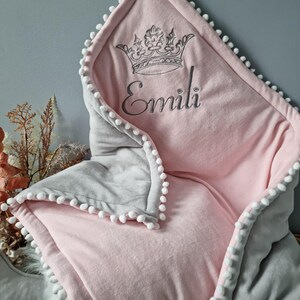 Custom Baby Blanket, Personalized Kids Blankets With Embroidery Name ...