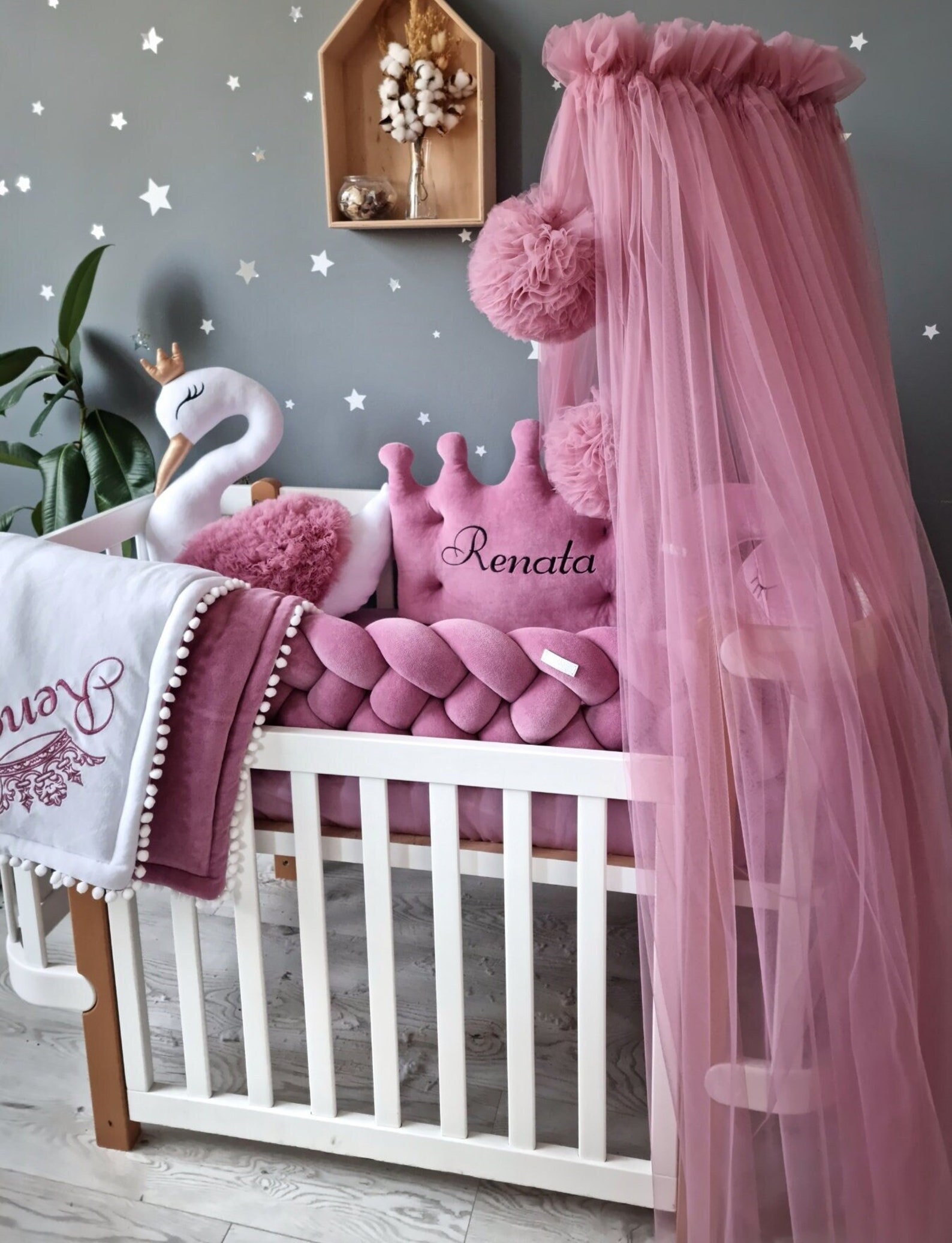 Rose Crib Canopy Hanging Ceiling Baldachin Canopy Playroom - Etsy