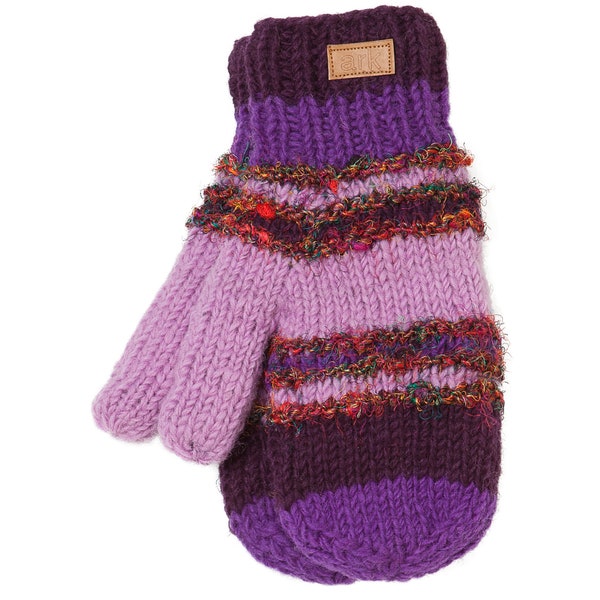 Purple Mittens - Etsy