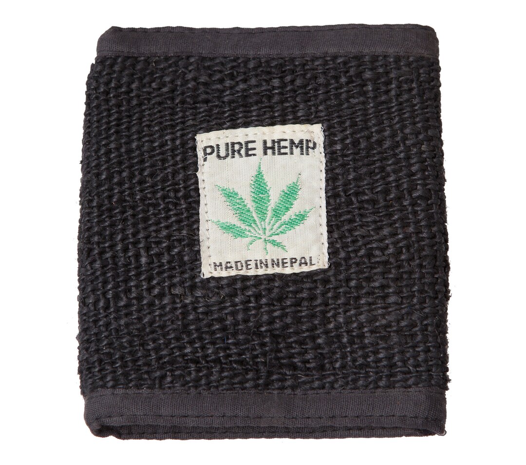 Eco-friendly Wallet, Hemp Black Money Holder, the Perfect Gift - Etsy