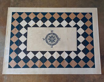 Compass Rose Floor Mat - Etsy