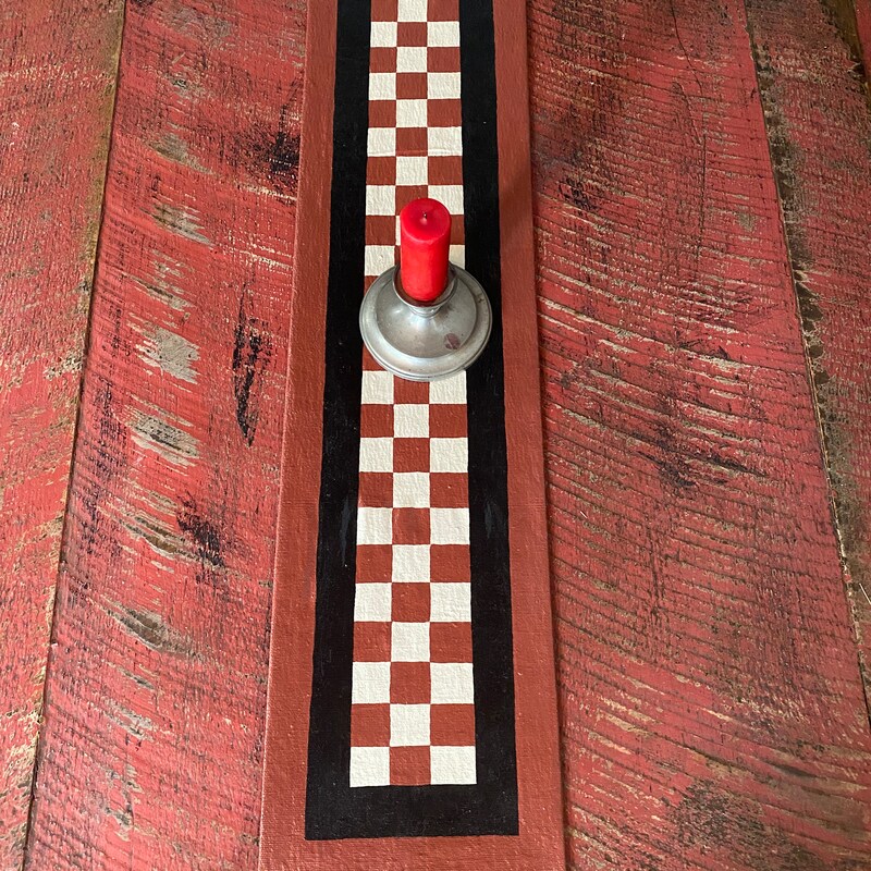 Hand Painted Runner - Etsy