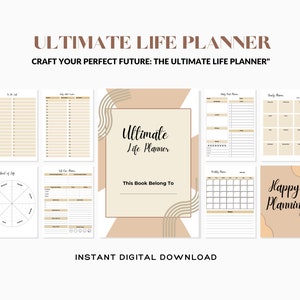 Ultimate Life Planner, Ultimate Life Planner Life Binder Planner Bundle ...