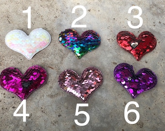 Sequin heart | Etsy