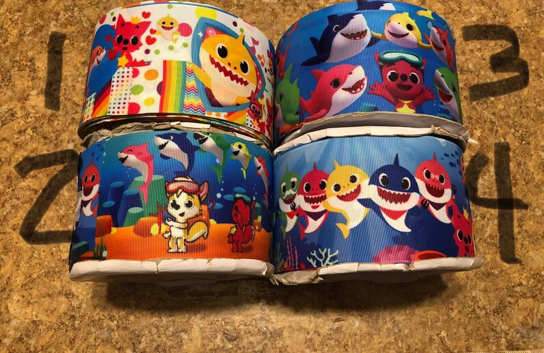 3 Shark Ribbon - Etsy