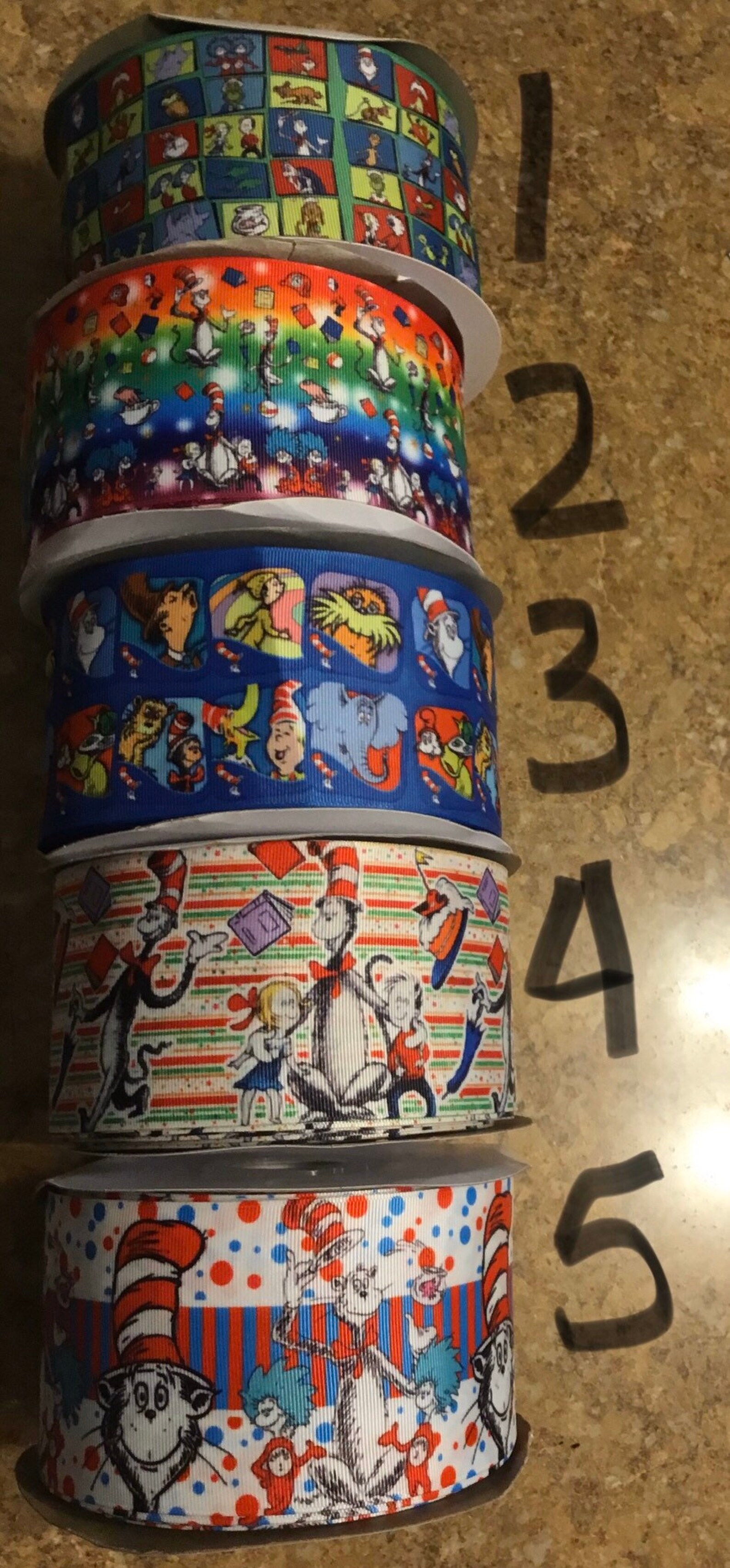 3 Character Cheer Ribbon - Etsy