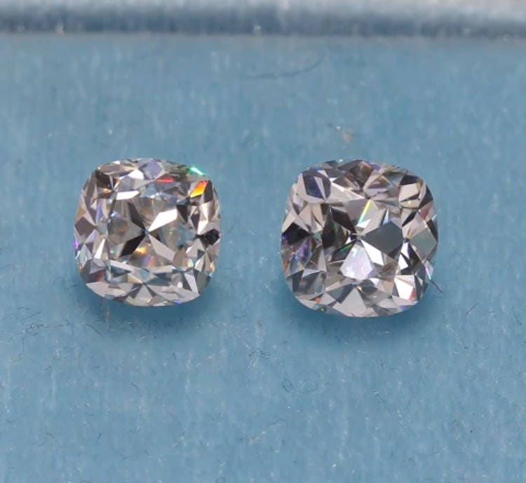 Old Mine Cut Moissanite - Etsy