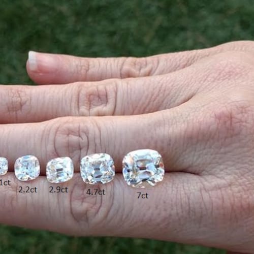 Elongated Old Mine Cut Antique Cushion Diamond Simulant Cubic - Etsy