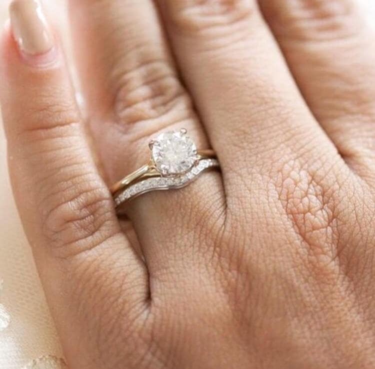 Scroll Solitaire Engagement Ring With Surprise Diamond - Etsy