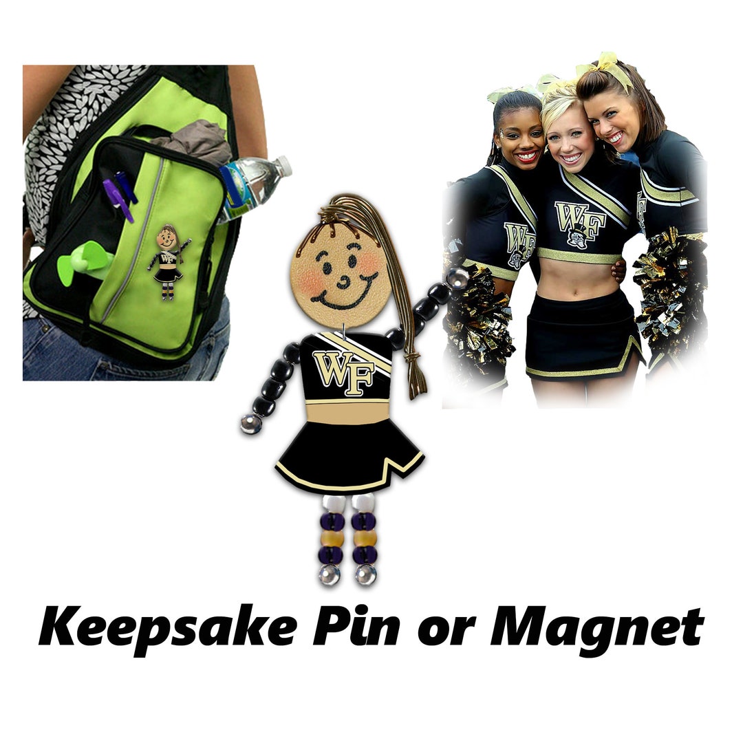Curly Girlz Cheer Pin or Magnet- Create Your Favorite Uniform - Makes a ...