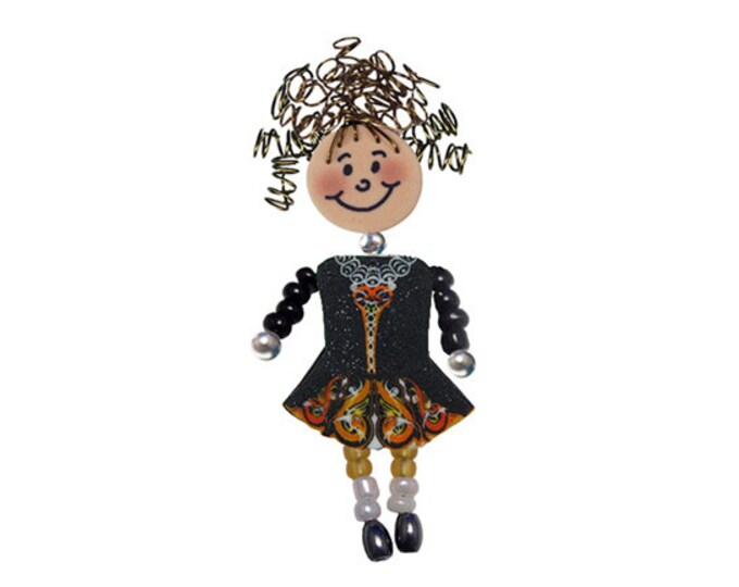 Curly Girlz Irish Dance Pin Customized for Your Favorite - Etsy