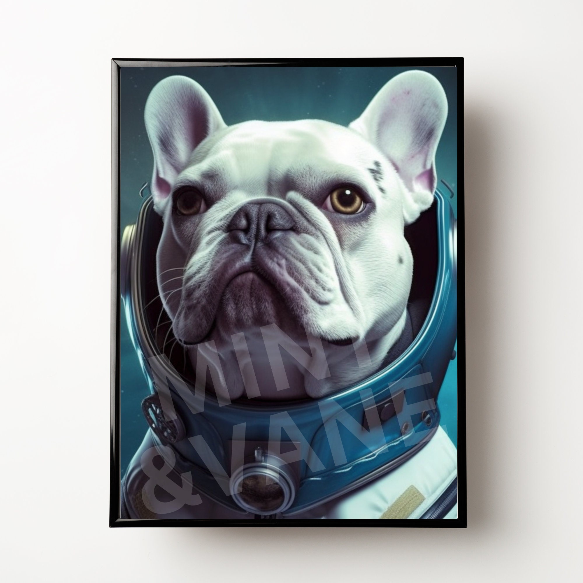 French Bulldog Astronaut Digital Print - Space-themed Dog Wall Art - Etsy