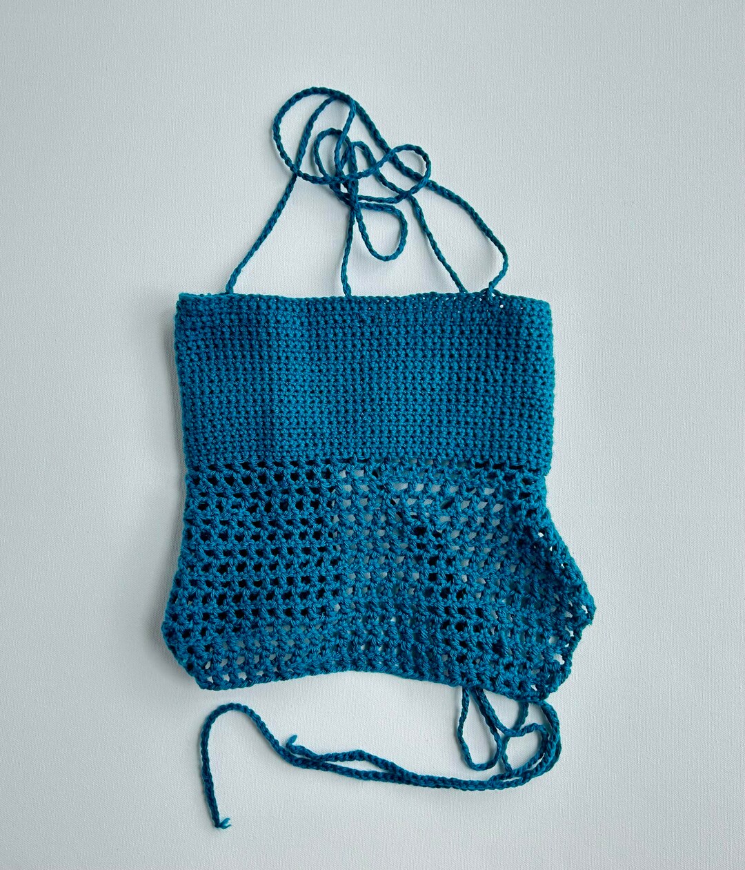 Crochet Adjustable Crossover Mesh Bandeau Top - Etsy