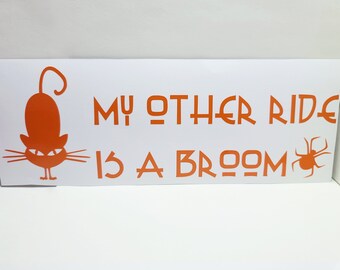 My Other Ride is a Broom Decal - Etsy