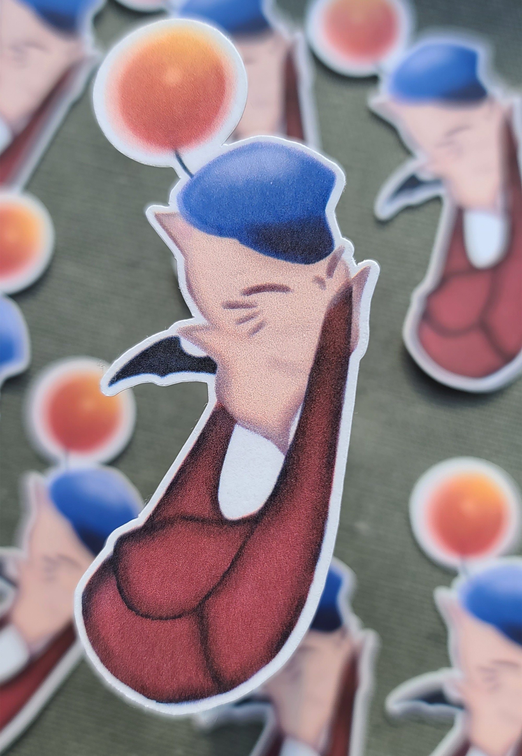 Watercolor Delivery Moogle Sticker Final Fantasy Inspired - Etsy