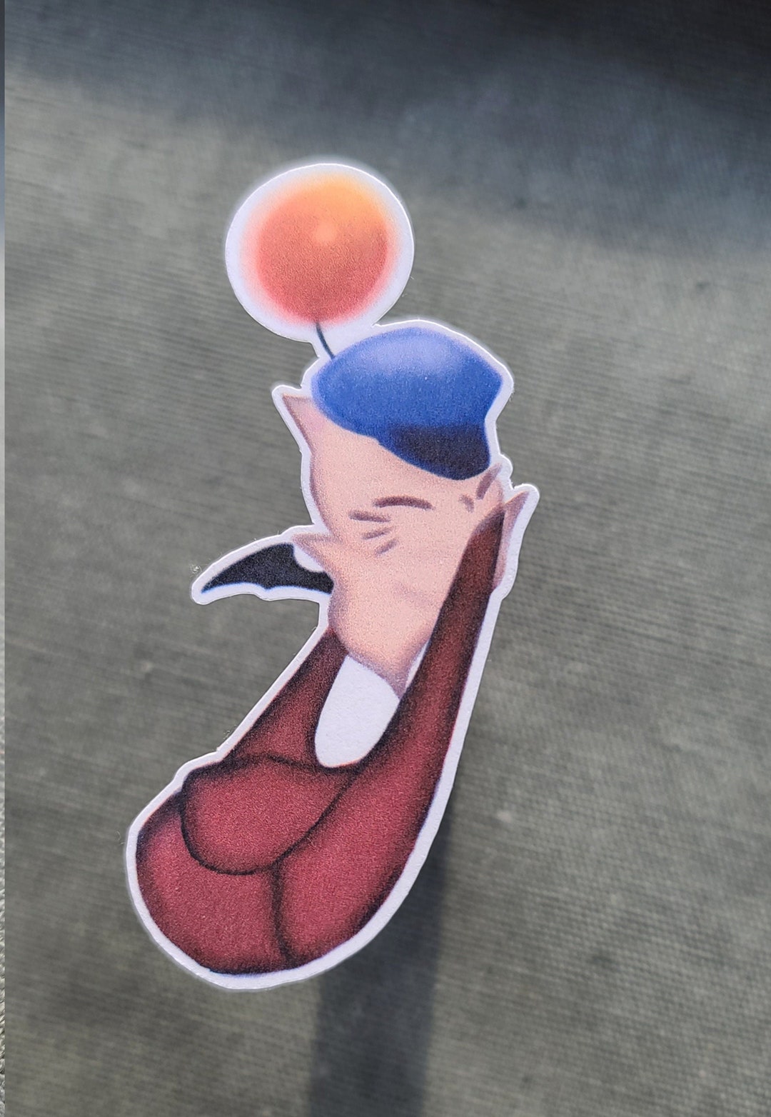 Watercolor Delivery Moogle Sticker Final Fantasy Inspired - Etsy