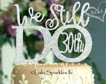 Number 60th 50th 25th Rhinestone Cake Topper 25th Wedding Vow | Etsy