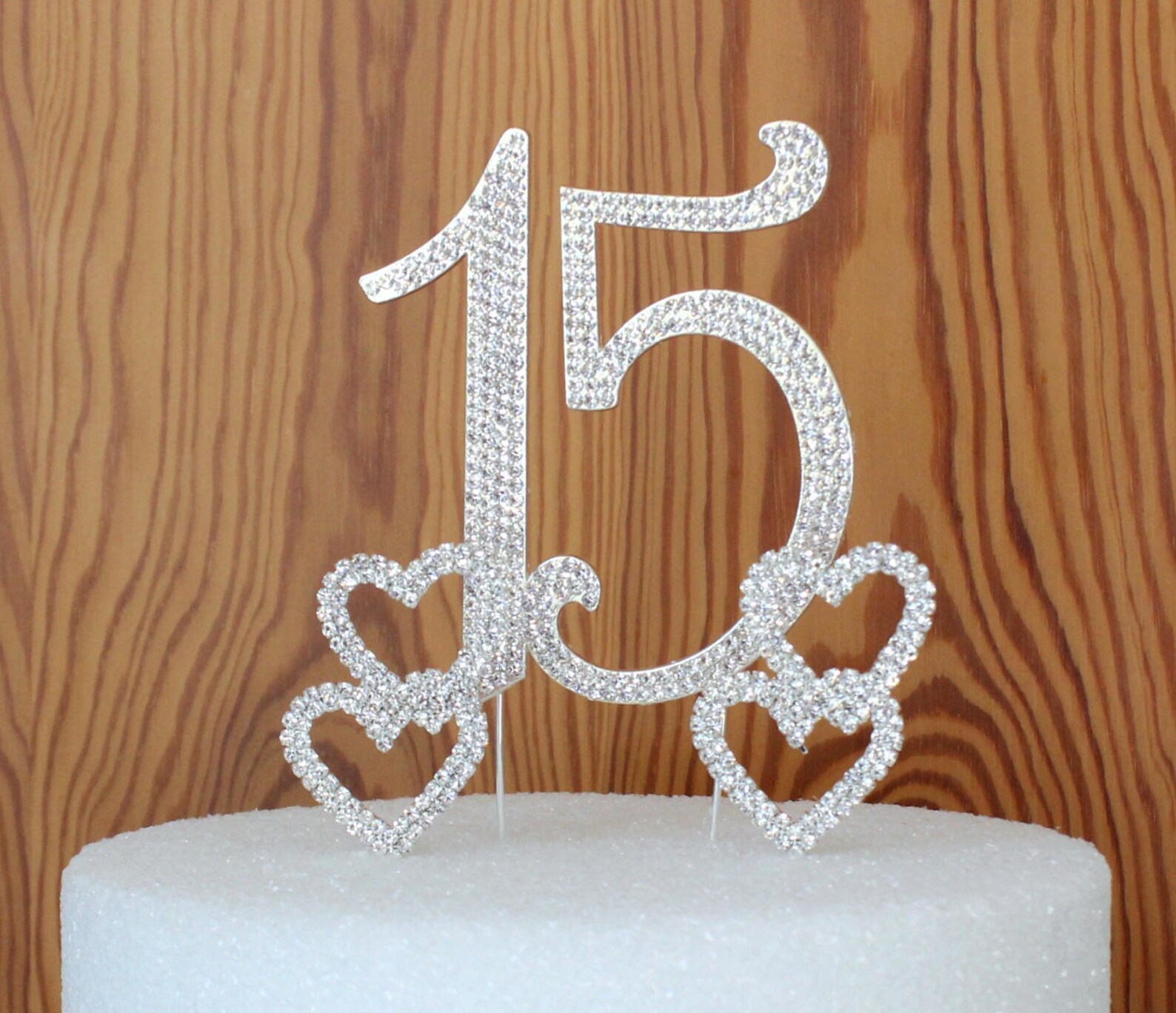 Crystal Cake Toppers Large Number 15 Quinceanera Cake Topper | Etsy