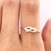 Sterling Silver Love Knot Promise Ring - Infinity Lovers Knot Ring ...