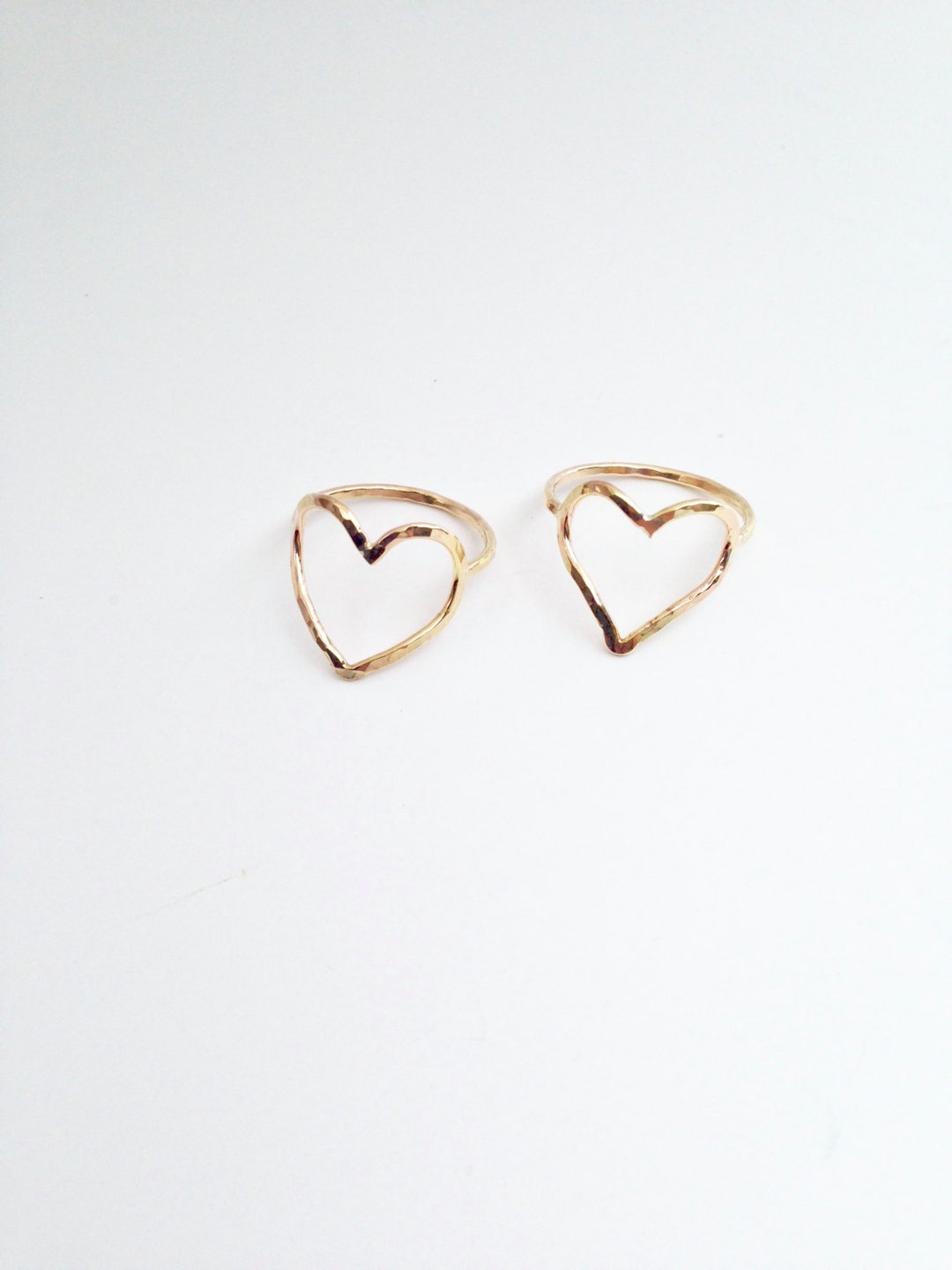 Heart Ring Gold Filled Open Heart Jewelry Open Heart Ring Heart Thumb ...
