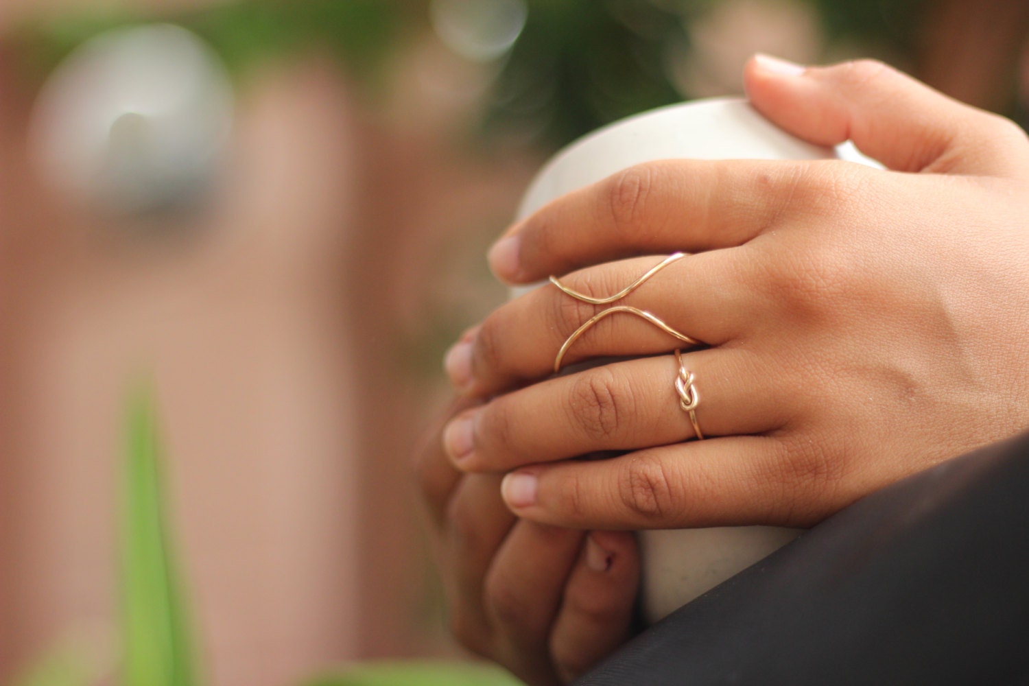 Cuff Ring Double Band Ring Adjustable Ring Statement - Etsy