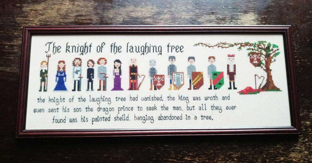 The Knight of the Laughing Tree Cross Stitch Pattern - Etsy