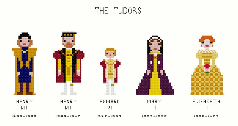 The Tudors Cross Stitch PDF Pattern - Etsy